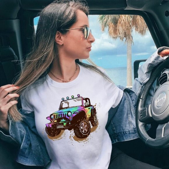 Tops | Jeep Shirt Tie Dye Jeep Tee 4x4 Jeep Shirt Wrangler Shirt Muddin ...